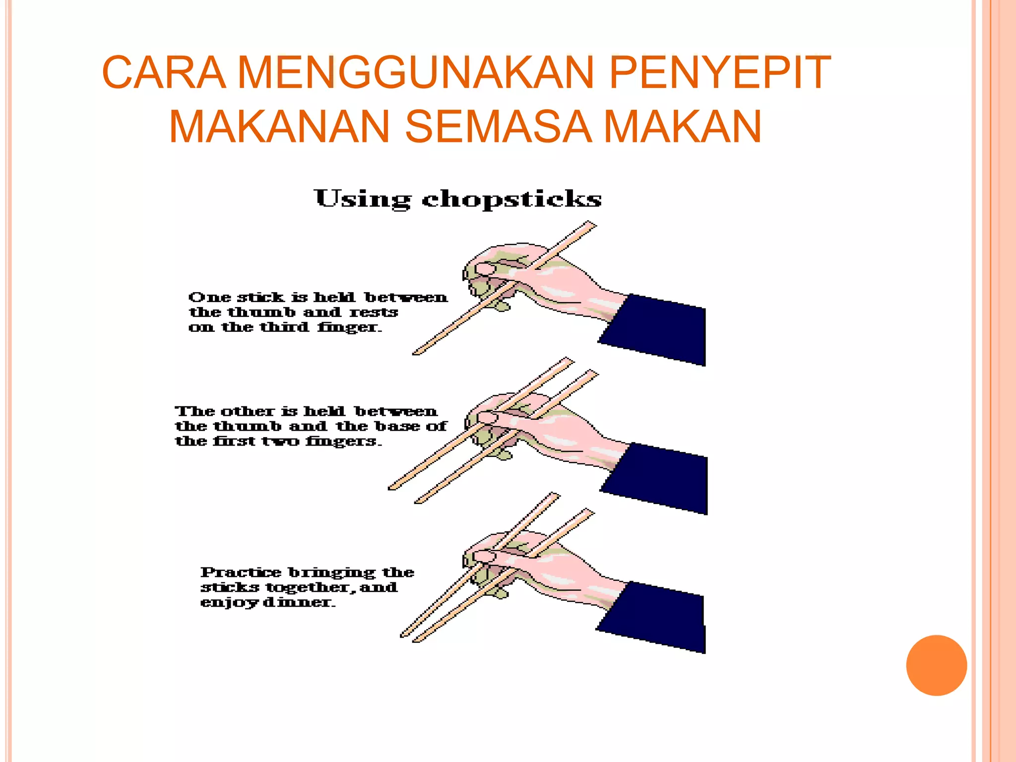 Etiket di meja makan | PPTX