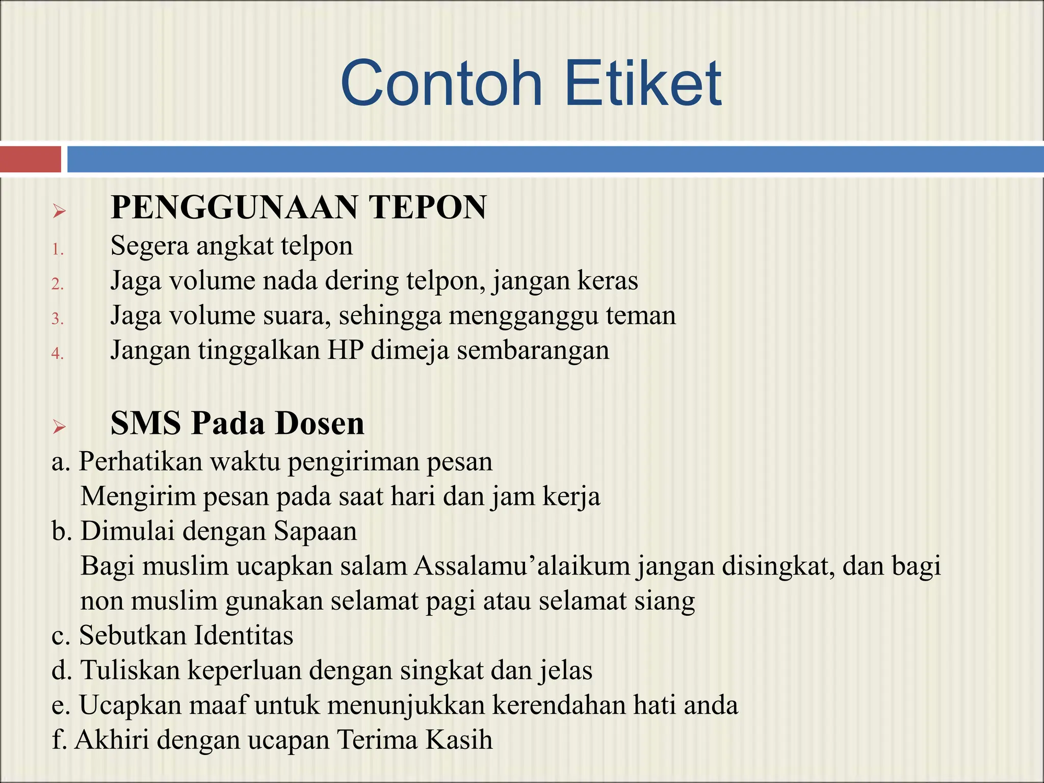 Etiket dan Etika dalam Keprotokolan Daerah | PPT