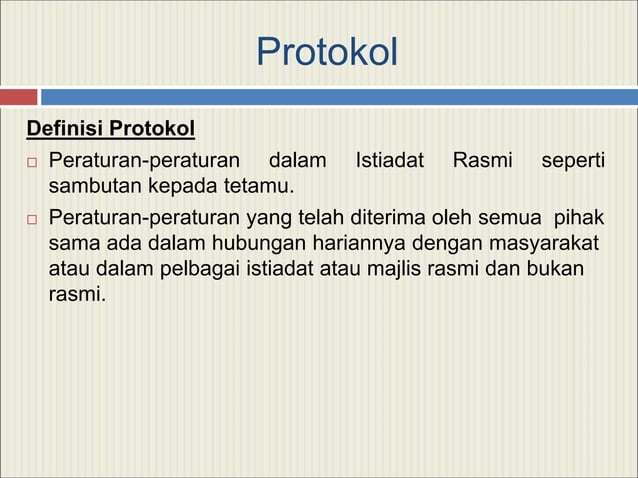 Etiket dan Etika dalam Keprotokolan Daerah | PPT