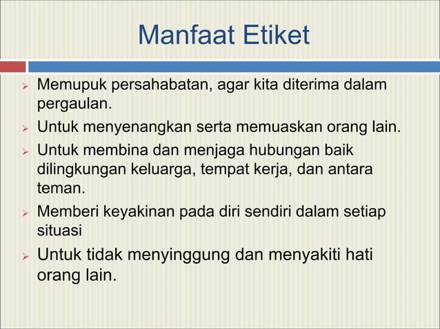 Etiket dan Etika dalam Keprotokolan Daerah | PPT