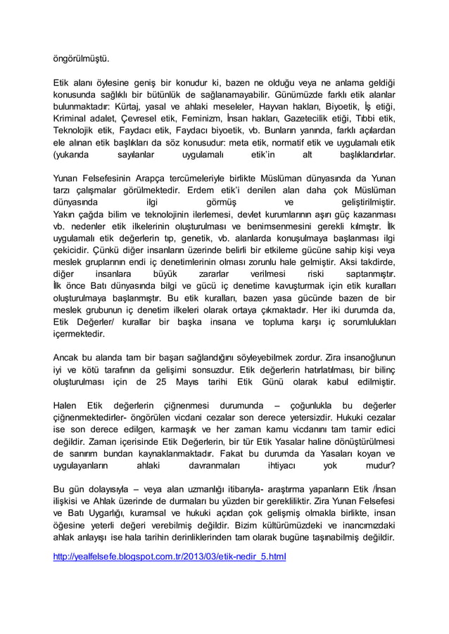 Etik nedir | PDF