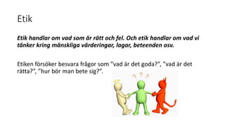 Etik och moral | PPTX