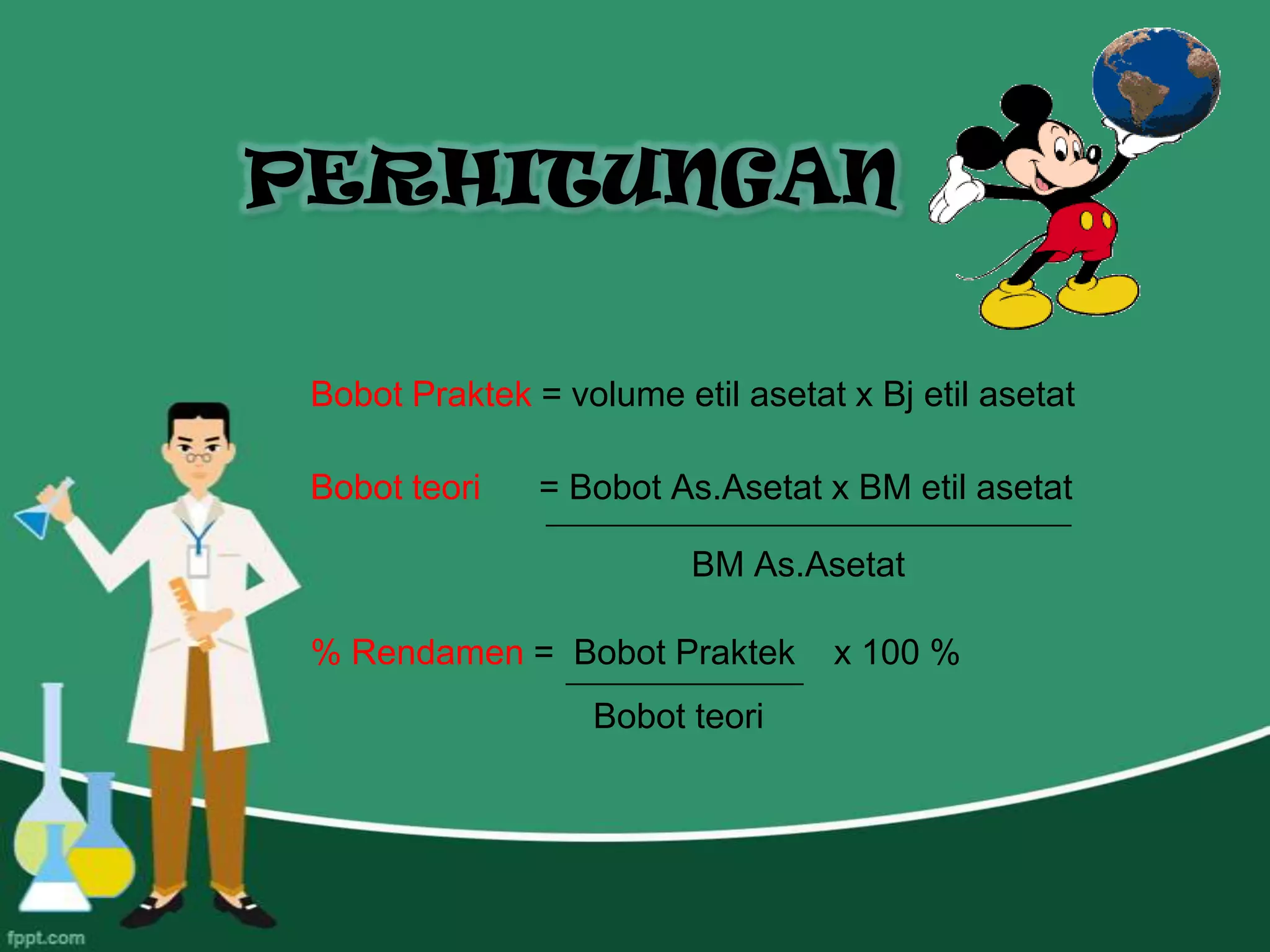 Sintesis Etil asetat | PPTX