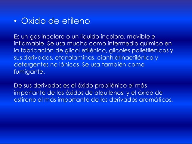 Oxido De Etileno Propiedades - Balan