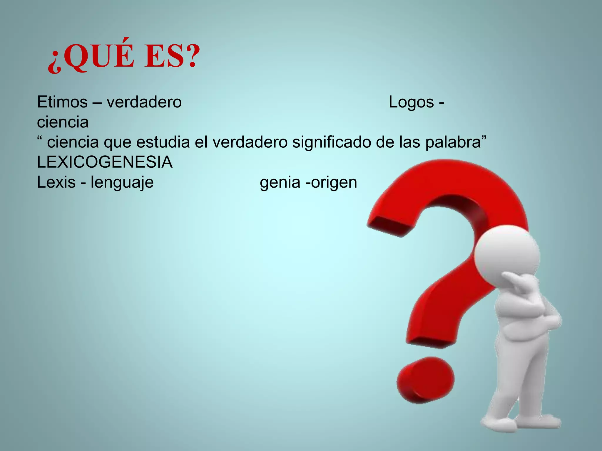 Etimología | PPT