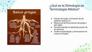 Etimología- Terminología médica: Fundamentos Enfermería | PPTX