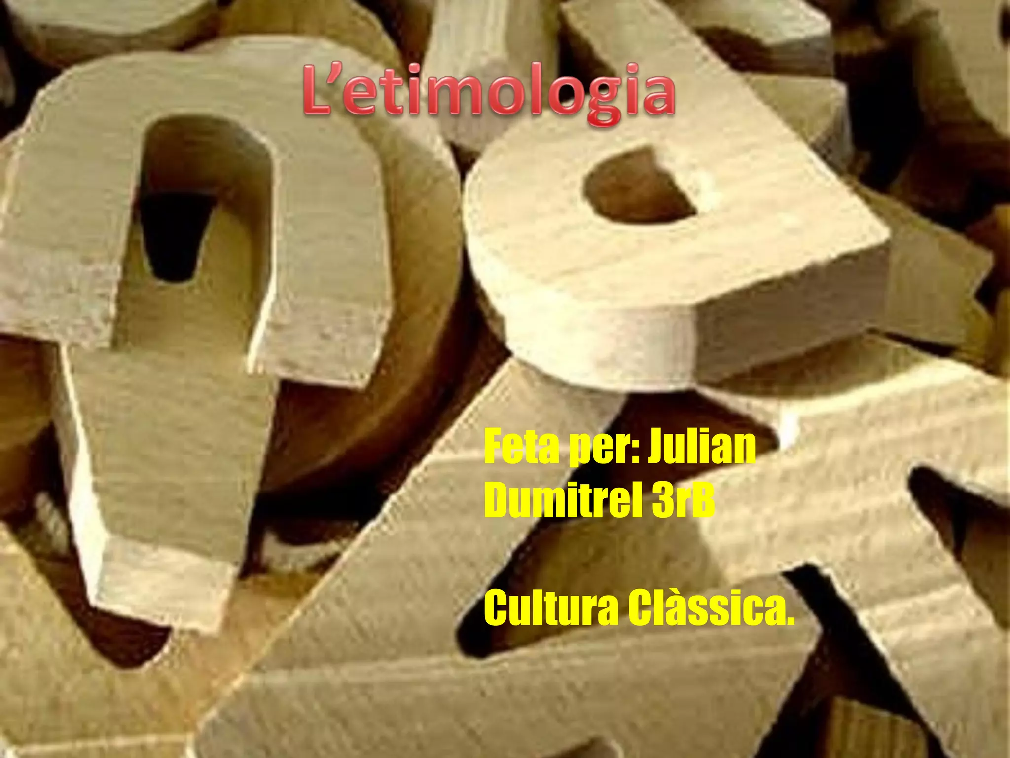Etimologia | PPT