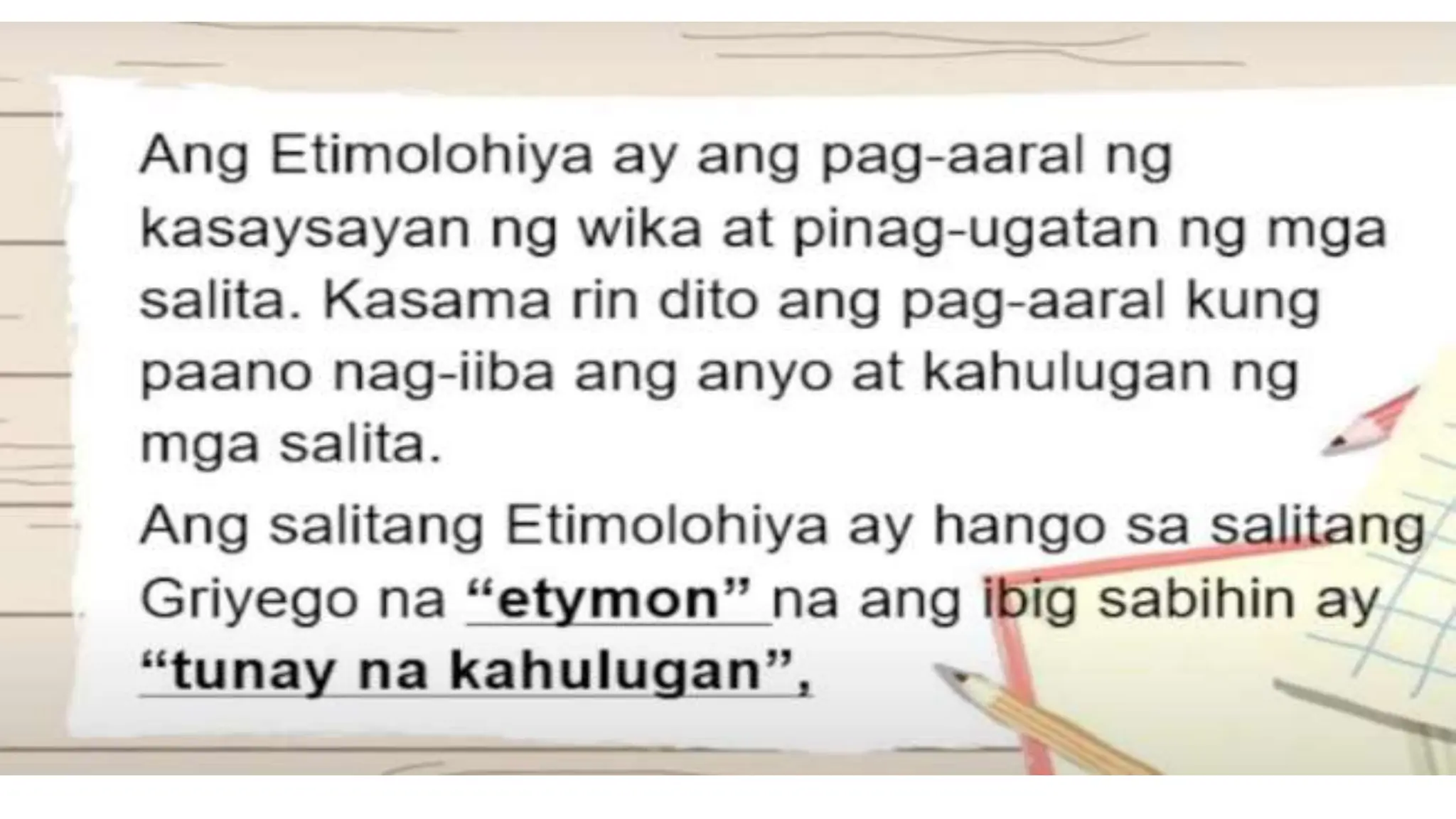 Grade 9- Etimolohiya at pinagmulan ng mga salita | PPTX