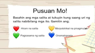 Grade 9- Etimolohiya at pinagmulan ng mga salita | PPTX