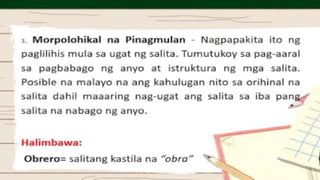 Grade 9- Etimolohiya at pinagmulan ng mga salita | PPTX