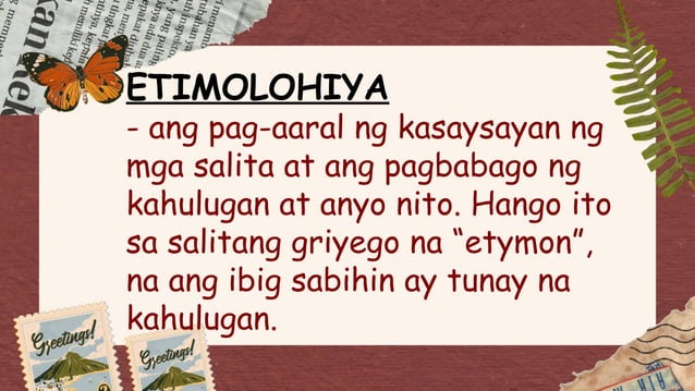 Pakitang-turo sa Filipino 9 - Ang Etimolohiya | PPTX