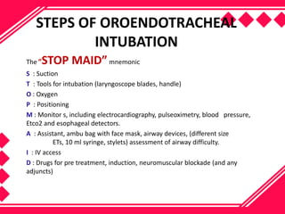 Endotracheal intubation | PPT
