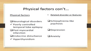 Etiological theories. (causes of mental disorder) | PPTX