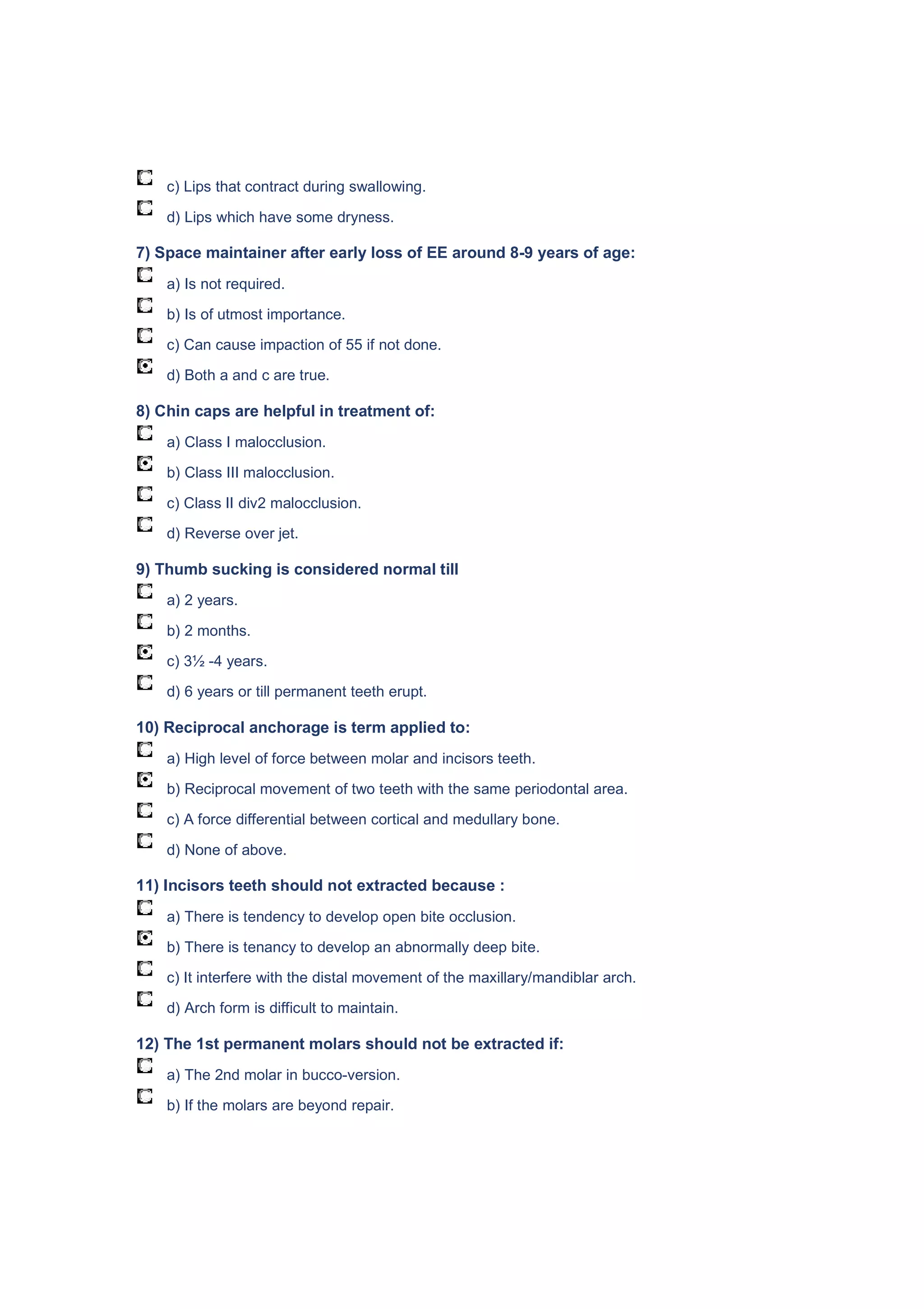 mcq ORTHODONTICS | PDF