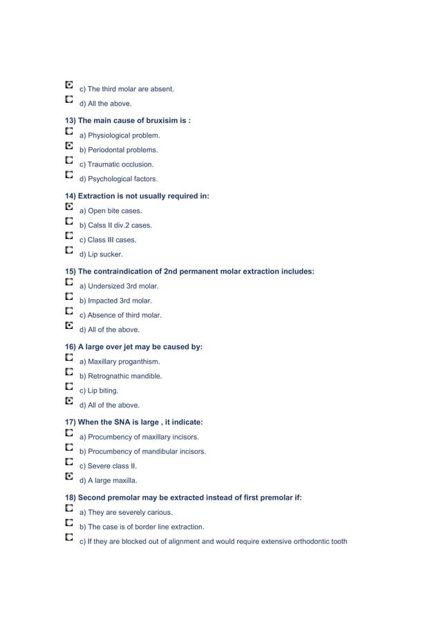 mcq ORTHODONTICS | PDF | Thyroid Disorders | Endocrine and Metabolic Diseases
