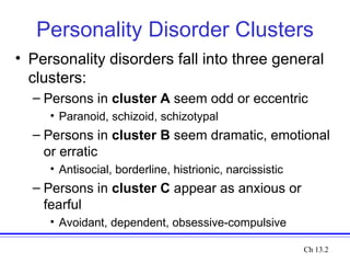 Etiology and cluster a | PPT