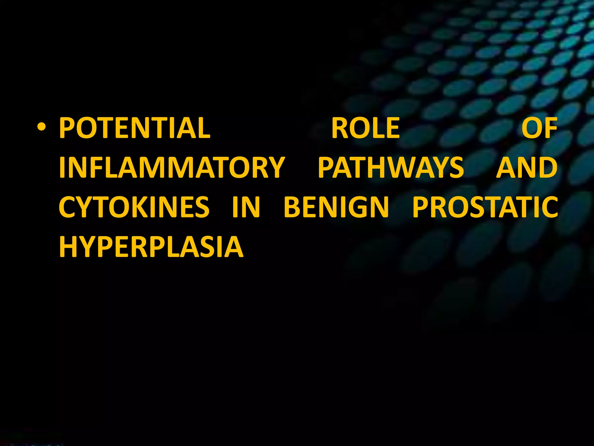 Etiology and pathophysiology of bph | PPTX
