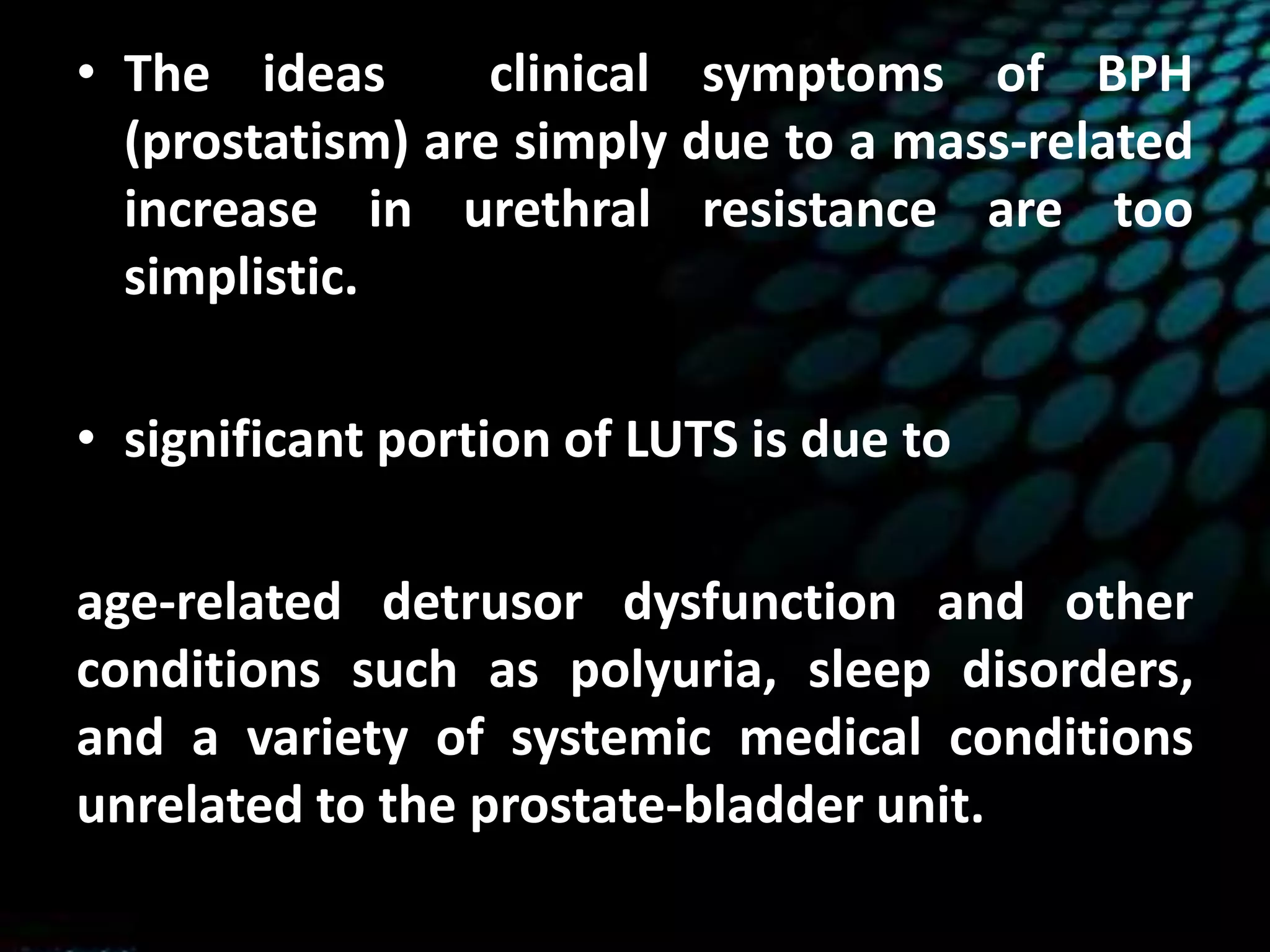 Etiology and pathophysiology of bph | PPTX