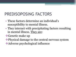 Etiology bio psychosocial factors | PPTX | Brain and Nervous System ...