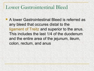 Etiology –lower gi bleed | PPT