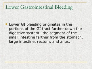 Etiology –lower gi bleed | PPT