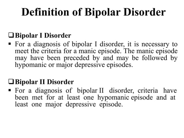 Etiopathogenesis of bipolar disorder | PPTX | Brain and Nervous System ...