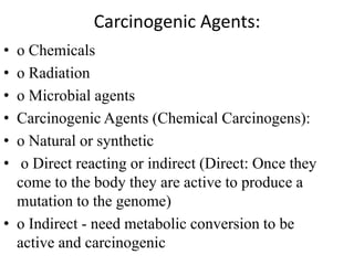 Etiology of cancer (carcinogenic agents).pptx
