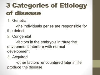 Etiology of diseases(claudin.caryl) | PPTX