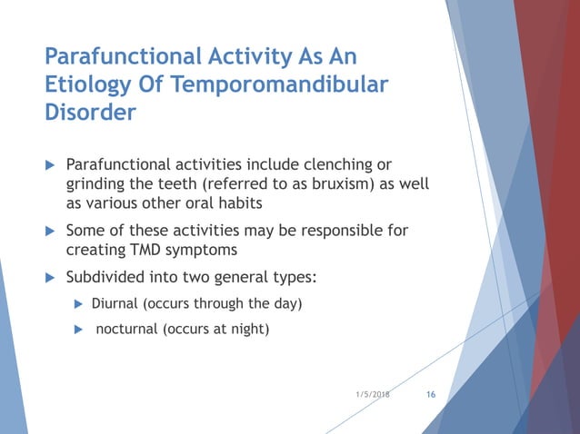 Etiology of functional disturbances in masticatory system | PPTX