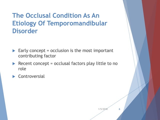 Etiology of functional disturbances in masticatory system | PPTX