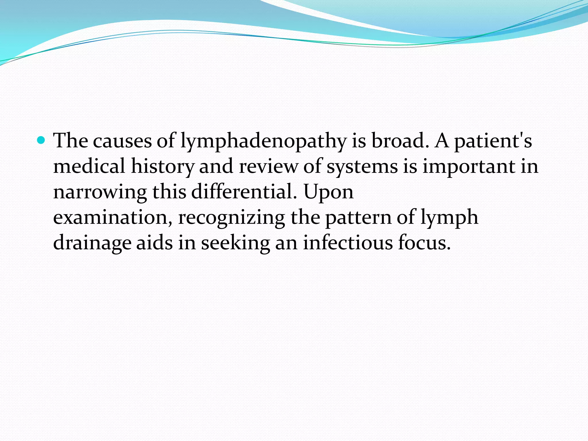 Etiology of lymphadenopathy | PPTX