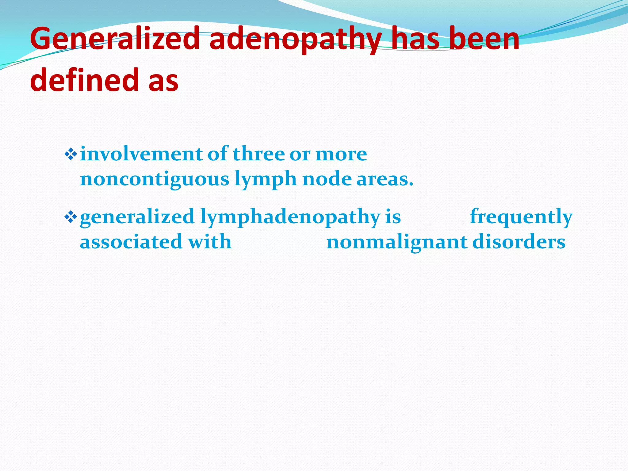 Etiology of lymphadenopathy | PPTX