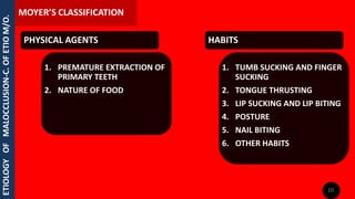 Etiology of malocclusion | PPTX