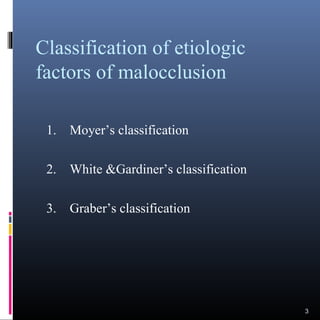 Etiology of malocclusion | PPT