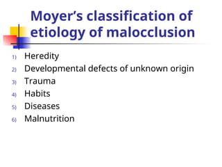 Etiology of malocclusion in orthodontics.ppt