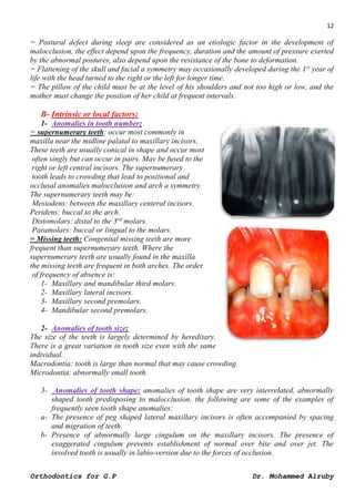 etiology of malocclusion for general practitioners.docx
