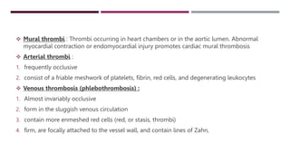 Etiology, pathogenesis & Morphology of thrombosis.pptx