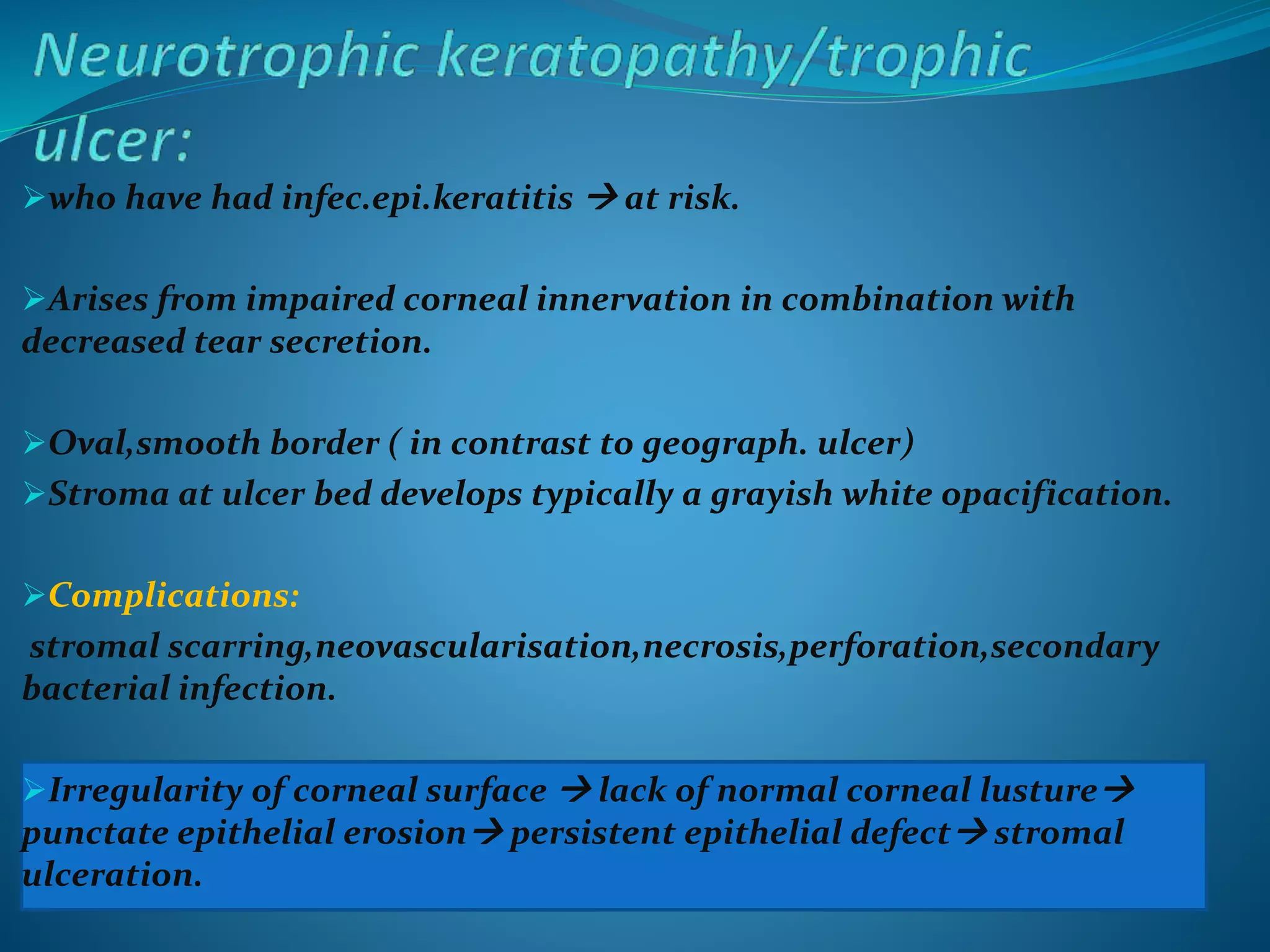 ETIOLOGY, PATHOLOGY AND PATHOGENESIS OF CORNEAL ULCER | PPTX