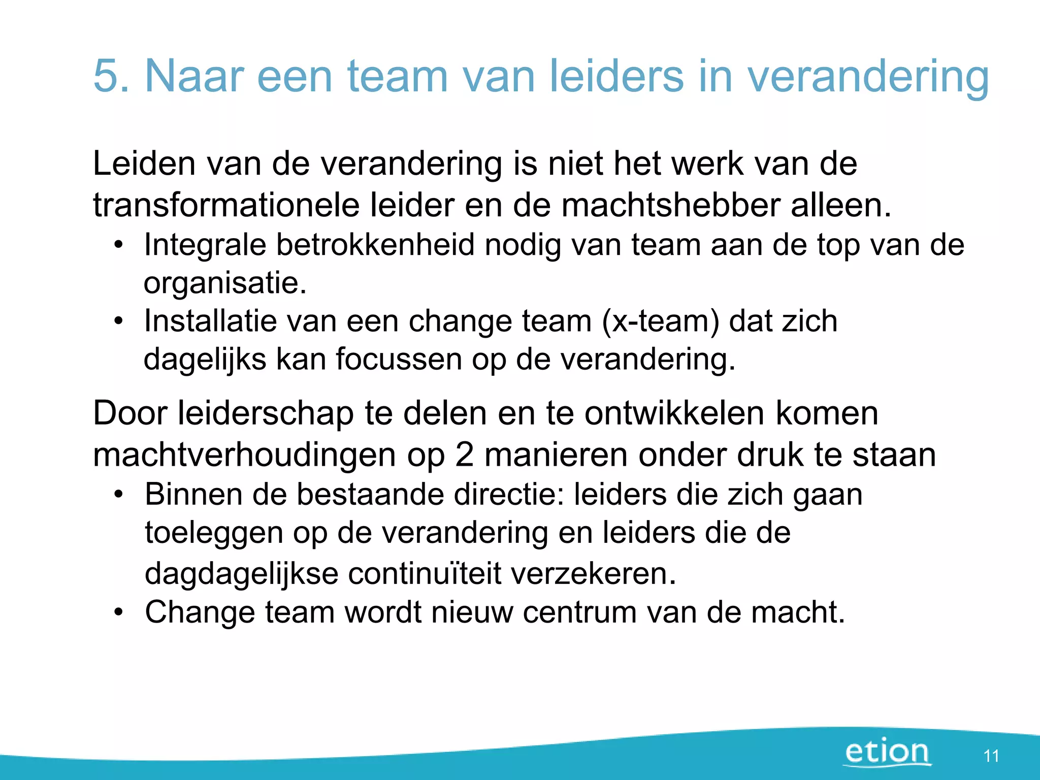 Sterk leiderschap voor autonome teams | PPTX