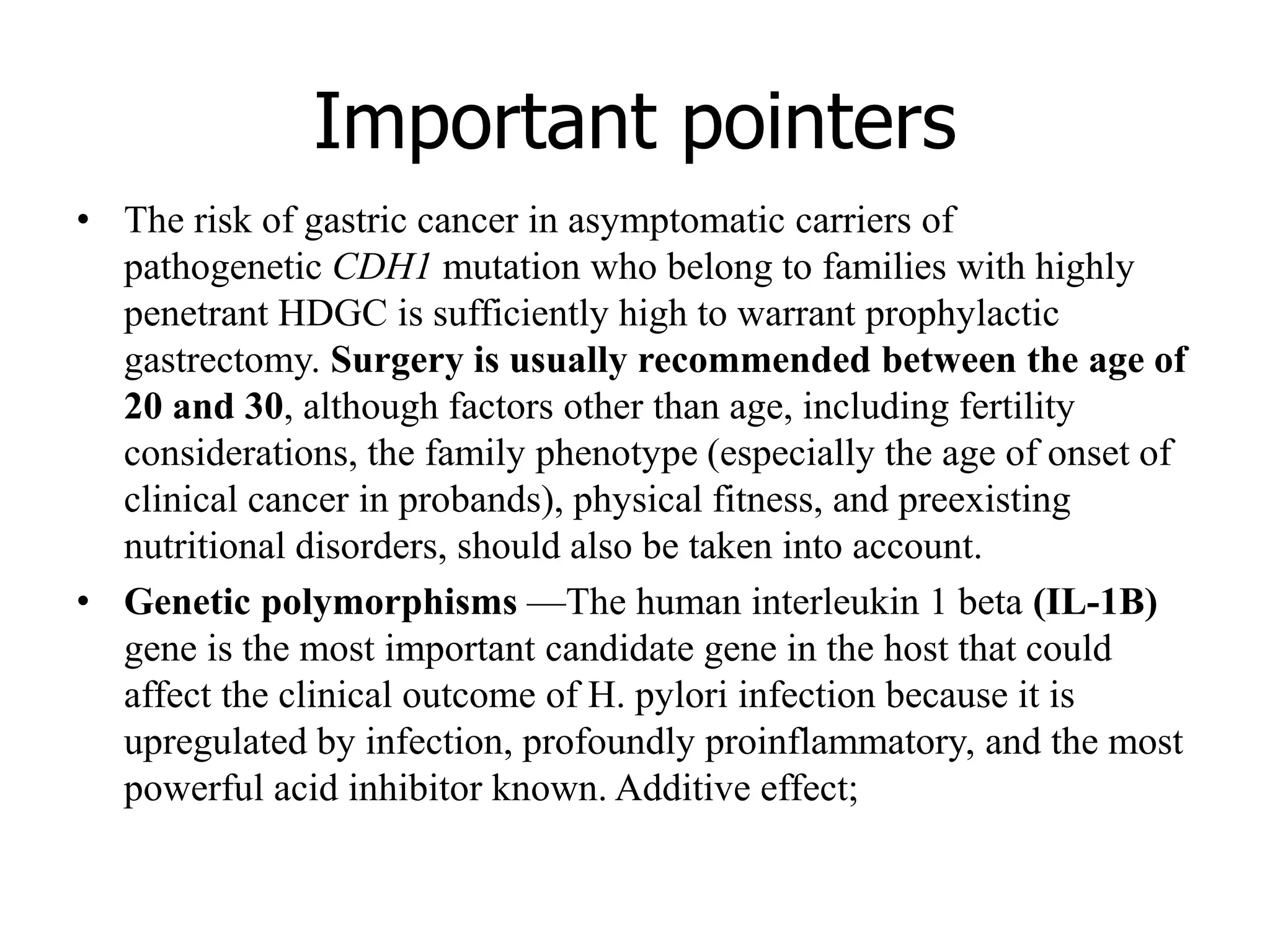 Etiopathogenesis and staging of gastric cancer | PPTX