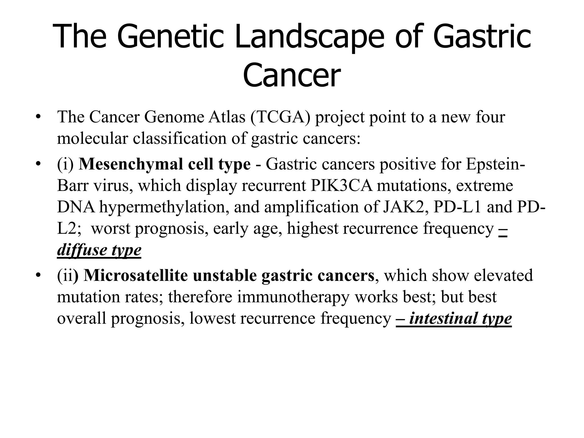 Etiopathogenesis and staging of gastric cancer | PPTX