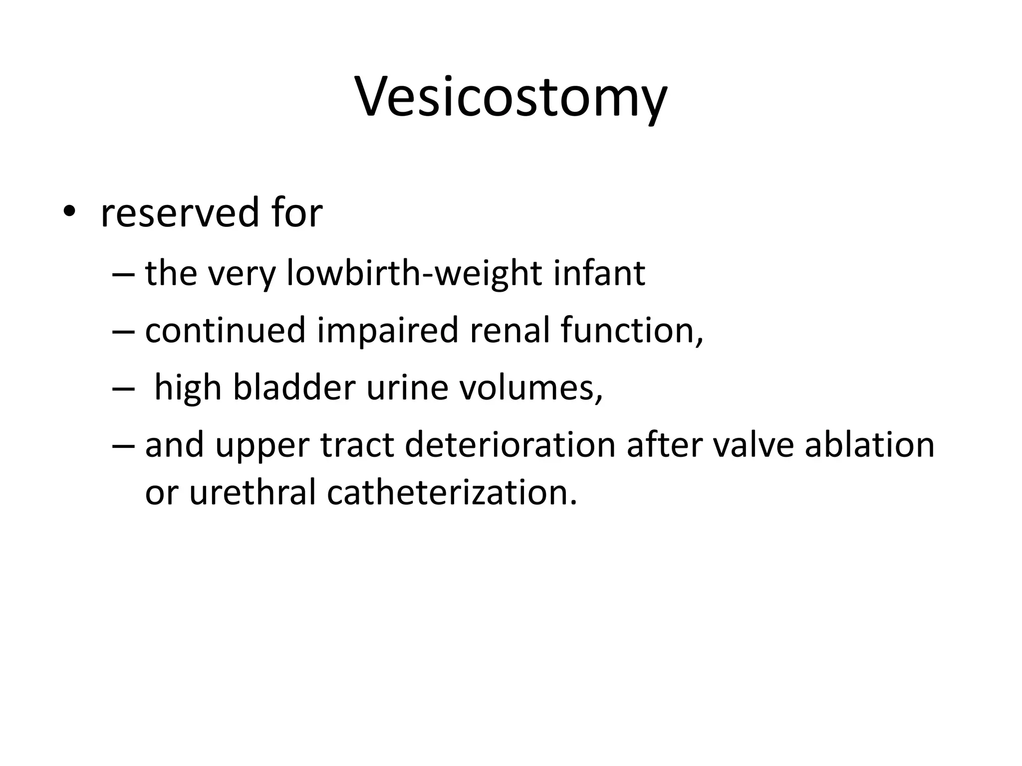 Etiopathogenesis, Evaluation & Management of Posterior Urethral Valve ...