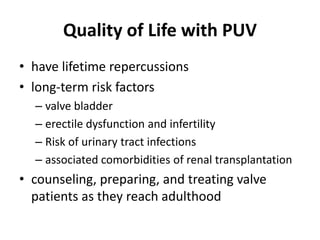 Etiopathogenesis, Evaluation & Management of Posterior Urethral Valve ...