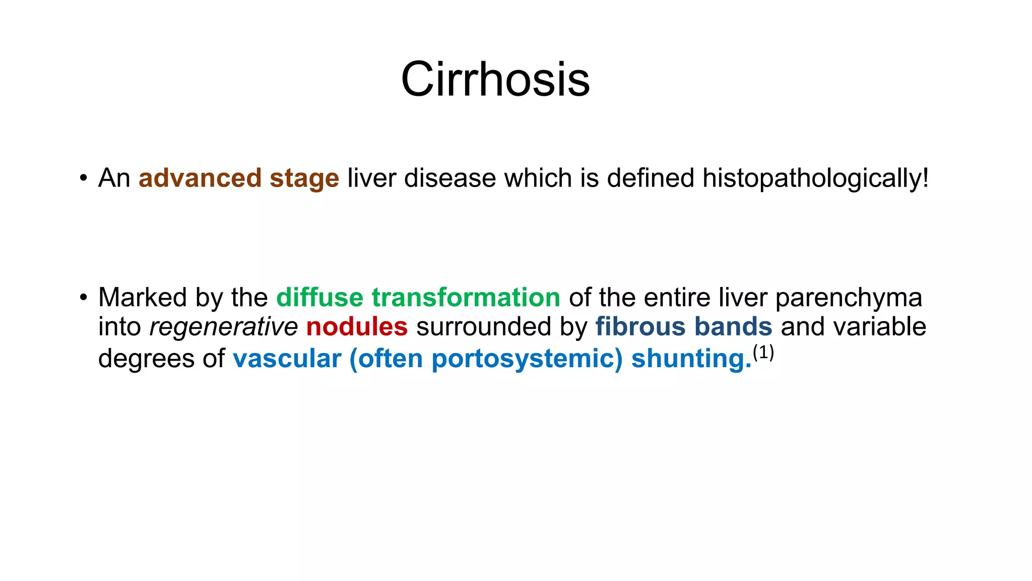 Etiopathogenesis Cirrhosis of Liver | PPT
