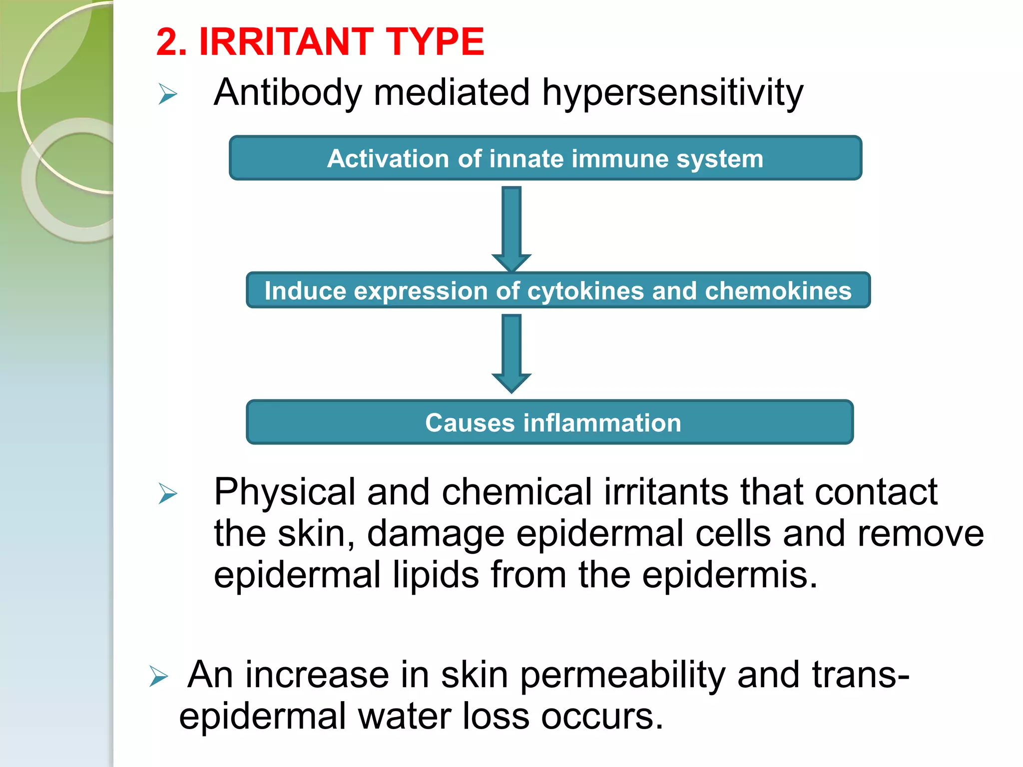 Etiopathogenesis of contact dermatitis | PPTX