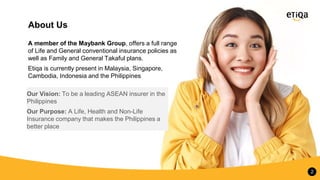 Etiqa Philippines - Insurer Innovation Award 2023 | PPTX