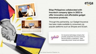Etiqa Philippines - Insurer Innovation Award 2023 | PPTX