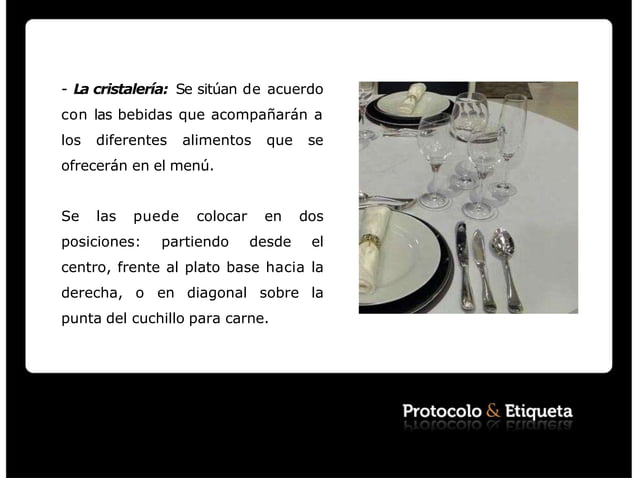 Etiqueta en la mesa Y PROTOCOLO, ASISTENCIApptx | PPT