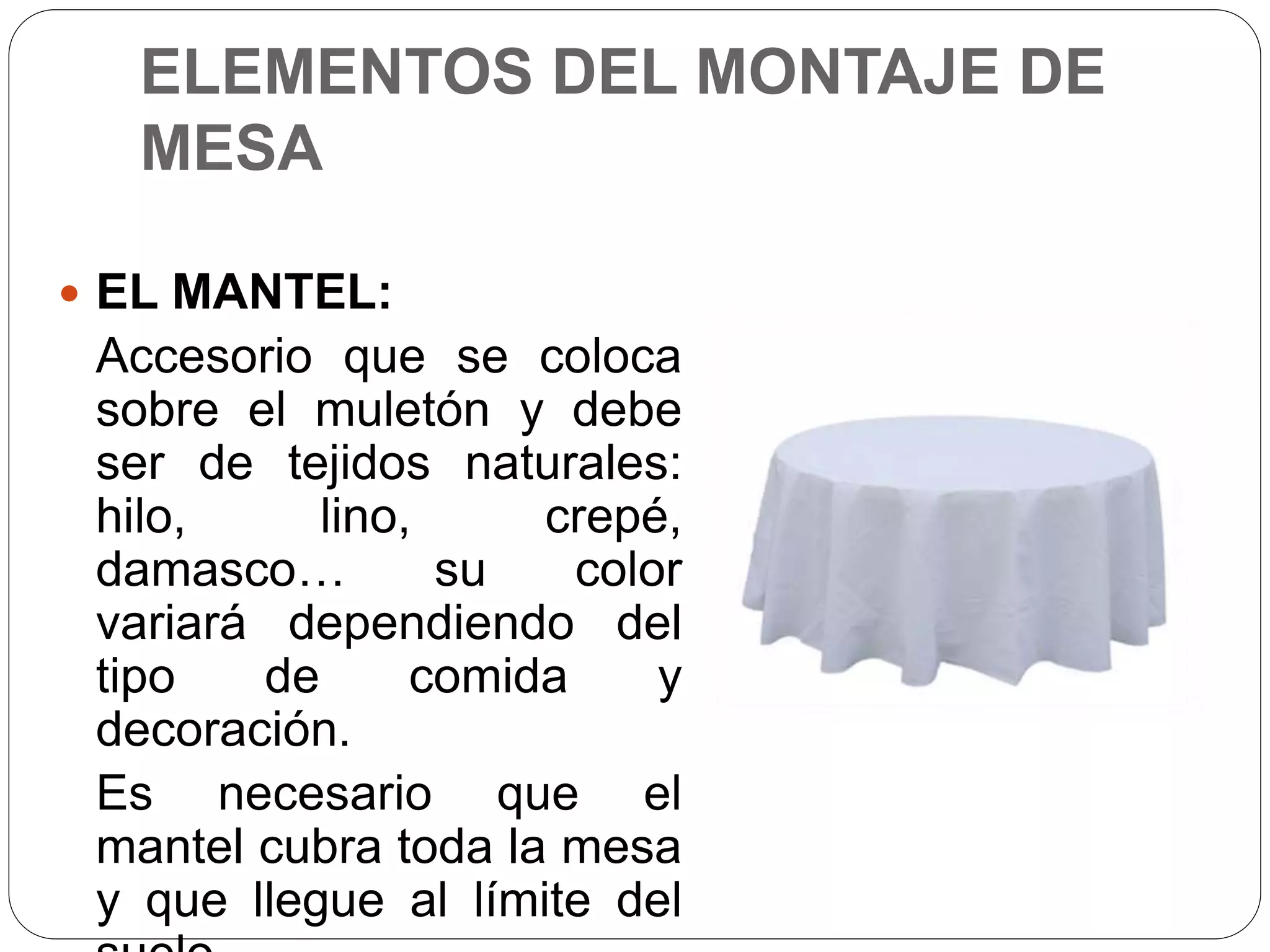 Etiqueta en la mesa clase 2 | PPT
