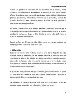 ETIQUETA MASCULINA | DOC